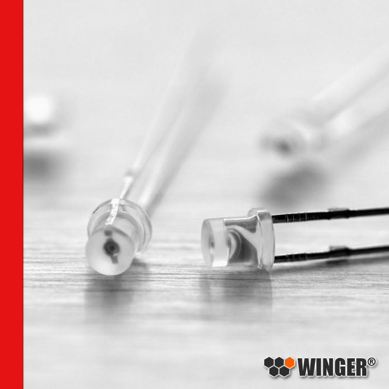 Flat Top LED 3mm red diffuse 580mcd WEBRD01-IM