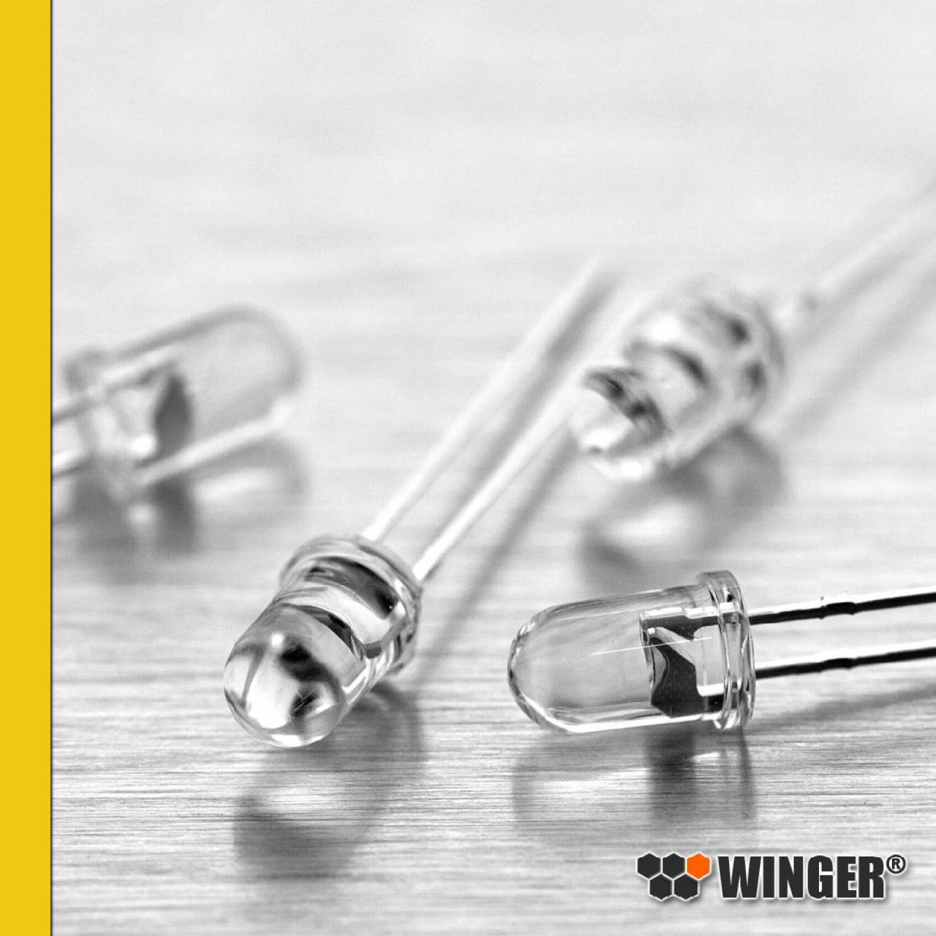 12V-LED 5mm gelb (amber) 2.500mcd WESYE03-CS