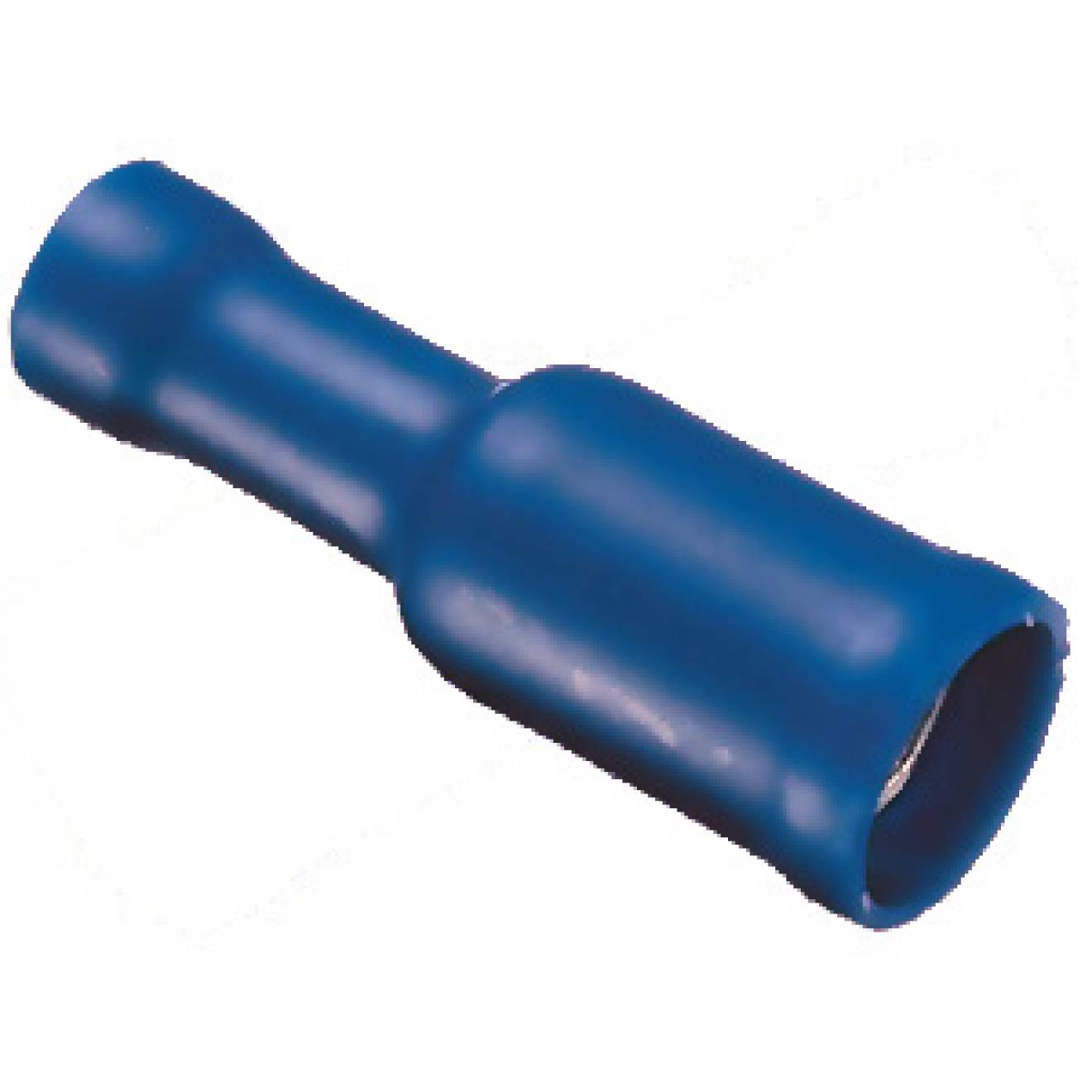 Conector redondo hembra, azul