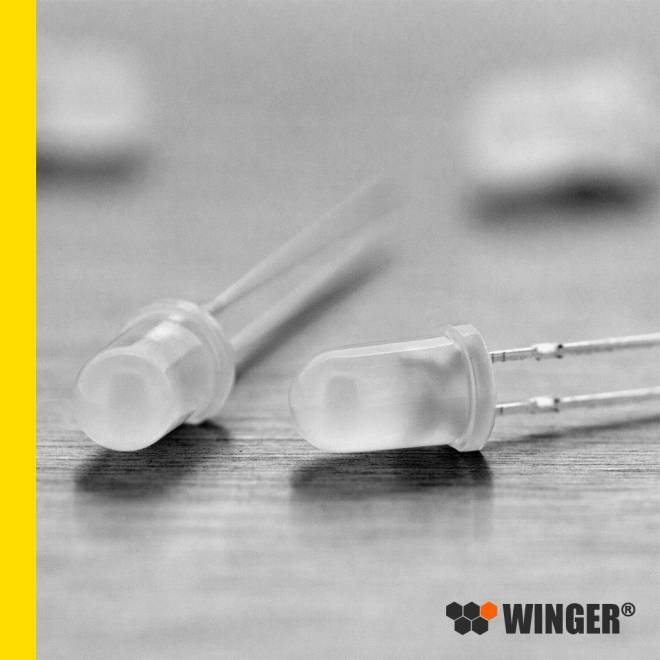 LED 5mm gelb (amber) diffus 4.500mcd WEEYE05-DW