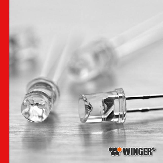 LED 5mm radial beam red 500mcd WEERD01-R1M